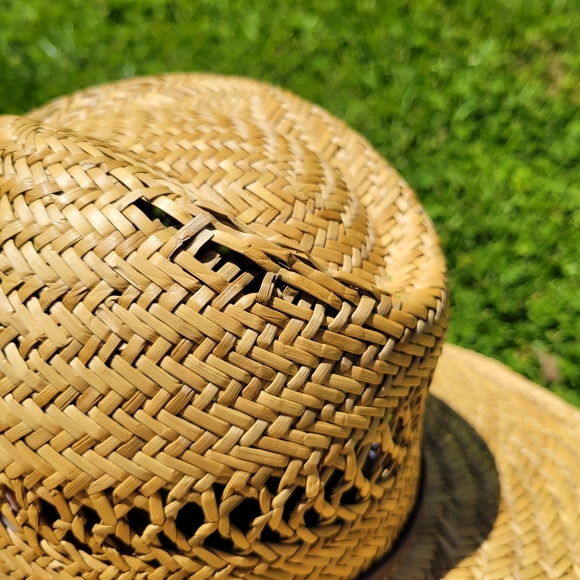 DP | Accessories | Dp Small Straw Hat With Wide Brim And Attached Cord ...